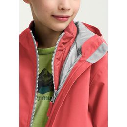 Jack Wolfskin Kinder 3-in-1-Funktionsjacke "HYBRID 3IN1 JACKET K"sunsetcoral, Gr. 152, Obermaterial: 100% Polyester. Futter: 100% Polyester.