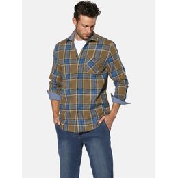 Babista Herren Flanellhemd "Hemd SALTINORA", blau, Gr. M, Obermaterial: 100% Baumwolle CO., Hemden