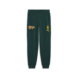 Puma Sporthose "AC Milan ftblCulture Joggingshose Herren"schwarz myrtle sunny gelb gr&uuml;n, Gr. M, bedruckt, Obermaterial: 32% Polyester, 68% Baumwolle.