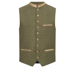 N&uuml;bler N&Uuml;BLER Jungen Trachtenweste "Trachten Gilet Gustl", gr&uuml;n, Gr. 52, Obermaterial: 50% Polyester PES. 50% Viskose CV. 50% Polyester PES. 50% Viskose