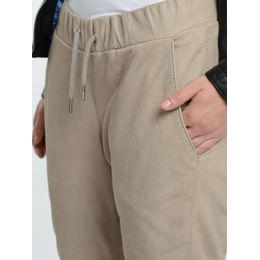Maze Damen Lederhose "42021127", beige, Gr. L, Obermaterial: 100% Lammleder; Innenseite: 100% Polyester, Hosen