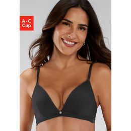 s.Oliver Damen Bralette-BH "Zo&egrave;", Gr. 80, schwarz, Microtouch, Obermaterial: 60% Polyamid, 35% Polyester, 5% Elasthan, BHs, ohne B&uuml;gel in angesagter