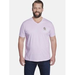 CHARLES COLBY Damen T-Shirt "Doppelpack T-Shirt EARL RHODIN", lila, Klassisch, Gr. XL, Obermaterial: 100% Baumwolle CO., Shirts, in zwei Farbvarianten