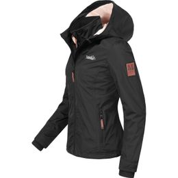 Marikoo Damen Outdoorjacke "Erdbeere", schwarz, Gr. XS, clean, Oberstoff: 100% Polyester; Futter: 100% Polyester; Wattierung: 100% Polyester;