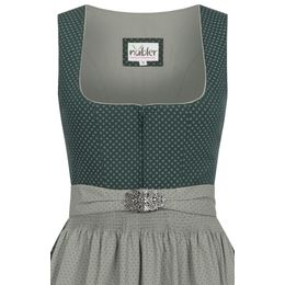 N&uuml;bler N&Uuml;BLER Damen Dirndl "Dirndl Midi Petra", gr&uuml;n, Gr. 36, Obermaterial: 65% Baumwolle CO. 35% Polyester PES., Kleider