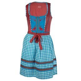 Maze Damen Dirndl "Rosmarie", rot, Gr. L, oberes Obermaterial: 100% Lammleder; unteres Obermaterial: 100% Baumwolle; Futter: 100% Baumwolle, Kleider