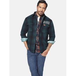 Jan Vanderstorm Herren Outdoorhemd "Outdoorhemd OLAFSTAD", blau, Gr. L, Obermaterial: 100% Baumwolle CO., Hemden