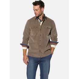 Babista Herren Langarmhemd "Cordhemd GALDIN", beige, Gr. M, Obermaterial: 100% Baumwolle CO., Hemden