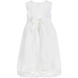 happy girls M&auml;dchen Taufkleid "dress", beige, festlich, Gr. 128, Web, Obermaterial: 40% Baumwolle, 30% Polyamid, 30% Polyester, Kleider