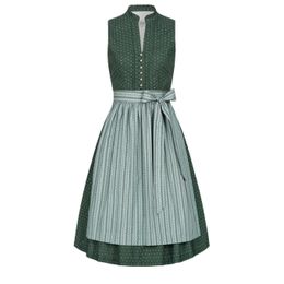 N&uuml;bler N&Uuml;BLER Damen Dirndl "Dirndl Midi Jette", gr&uuml;n, Gr. 42, Obermaterial: 100% Baumwolle CO., Kleider