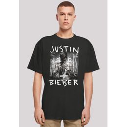 F4NT4STIC Damen T-Shirt "Justin Bieber Purpose Album Cover", schwarz, Gr. XXL, Obermaterial: 100% Baumwolle, Shirts, Premium Qualit&auml;t, Musik, By Rock