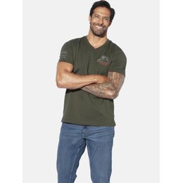 Jan Vanderstorm Herren T-Shirt "Doppelpack T-Shirt JENDUR", blau, Gr. XXXL, Obermaterial: 100% Baumwolle CO., Shirts