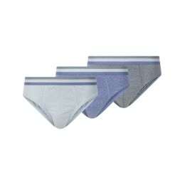 Babista Herren Slip "3er Pack Slip BRUNARDO", Gr. L, blau, Obermaterial: 60% Baumwolle CO. 40% Polyester COOLMAX PES(Coolmax)., Unterhosen