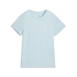Puma Damen Trainingsshirt "TAD Essentials Logo-T-Shirt Damen"fresh water blau, Gr. XS, Obermaterial: 100% Polyester, Shirts