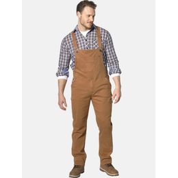 Jan Vanderstorm Herren Latzjeans "Latzhose KEARON", beige, Gr. 64, Obermaterial: 98% Baumwolle CO. 2% Elasthan EL., Hosen