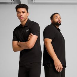 Puma Herren Poloshirt "ESS NO 1 LOGO PIQUE POLO", schwarz, Gr. M, unifarben, Piqu&eacute;, Obermaterial: 96% Baumwolle, 4% Elasthan, Shirts, Regular Fit,