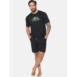 Jan Vanderstorm Herren Shorty "Kurzer Schlafanzug SIGGARD", Gr. XL, schwarz, Obermaterial: 100% Baumwolle CO., Homewear-Sets