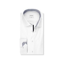 Seidensticker Herren Businesshemd "Slim", wei&szlig;, Gr. 40, unifarben, 100% Baumwolle, Hemden, Slim 1/1 Extra lang Kentkragen Uni