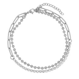 Adelia&acute;s Fu&szlig;kette ADELIA&acute;S "Damen Fu&szlig;kettchen &ndash; aus Edelstahl", silber, Fu&szlig;ketten, Damen, Edelstahl, Ideal als Geschenk &ndash; dezent und elegant
