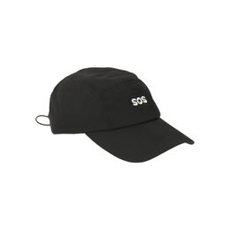 Baseball Cap SOS "Collose", Herren, schwarz, 100% Polyamid, unifarben, Caps, im 5-Panel-Design mit Kordelzug