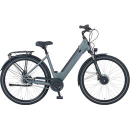 E-Bike Prophete "Geniesser 2.8" Gr. 48, silber (grau, schwarz, schwarz), Elektrofahrr&auml;der, 48cm, 28 Zoll (71,12cm), Pedelec, Elektrofahrrad f&uuml;r Damen u. Herren