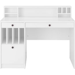 Schreibtisch OTTO HOME "Licia, Computertisch", wei&szlig;, B:120cm H:94cm T:55cm, Tische, Schreibtisch, im Landhausstil, in 2 Breiten