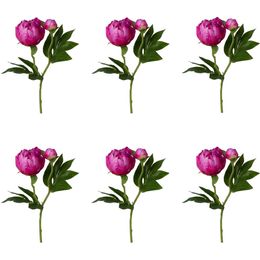 Kunstblume Creativ green "Peonie", pink, H:46cm, Obermaterial: 80% Polyester, 20% Polyethylen, Kunstpflanzen