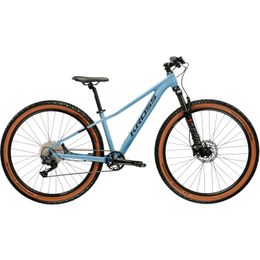 Jugendfahrrad KROSS "Jugend-MTB Level Jr 6.0" Gr. 36, blau (blau, schwarz), Fahrr&auml;der, Kinder, 36cm, 27,5+ Zoll (69,85cm) hinten: 27,5+ Zoll (69,85cm)