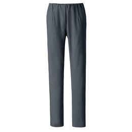 Stretch-Hose Classic Basics, Damen, Gr. 22, Kurzgr&ouml;&szlig;en, grau (dunkelgrau), 91% Polyester, 6% Viskose, 3% Elasthan, unifarben, lang, Hosen