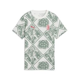 T-Shirt Puma "AC Milan ftblCulture T-Shirt mit Print Jugendliche", Jungen, Gr. 140, warm wei&szlig; gr&uuml;n moon, Obermaterial: 100% Baumwolle. Rippe: 75% Baumwolle, 25% Polyester, bedruckt, regular fit, Rundhals, Shirts T-Shirt