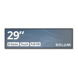 Solum Bar Touch-Display | 29 Zoll | 500 cd/m&sup2; | 1920 x 540 Pixel | 24/7 Display