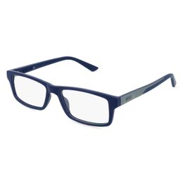 Puma PU0431O Brille Unisex | Fassung: Vollrand, Quadratisch, Blau Matt