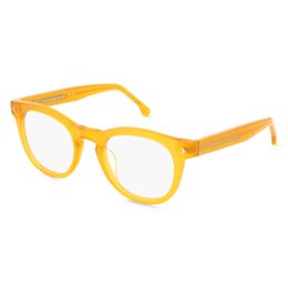 Lozza VL4348 Brille Unisex | Fassung: Vollrand, Panto, Gelb Dunkel