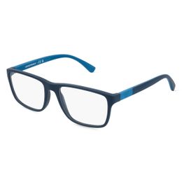 Emporio Armani EA3091 Brille Herren | Fassung: Vollrand, Quadratisch, Blau Matt