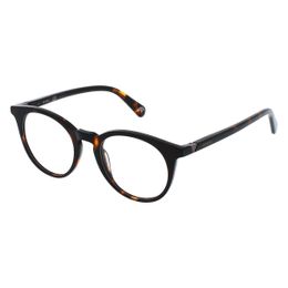 Guess GU5224 Brille Unisex | Fassung: Vollrand, Rund, Havanna