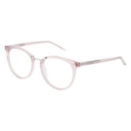 Tommy Hilfiger Eyewear TH 1734 Brille Damen | Fassung: Vollrand, Rund, Rose Transparent