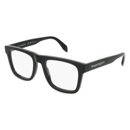 Alexander McQueen AM0357O Brille Unisex | Fassung: Vollrand, Quadratisch, Schwarz