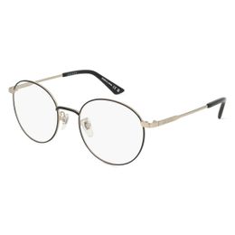 Gucci GG0862OA Brille Unisex | Fassung: Vollrand, Rund, Schwarz Silber