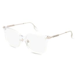 Burberry 0BE2376 ELIZABETH Brille Damen | Fassung: Vollrand, Quadratisch, Wei&szlig; Transparent