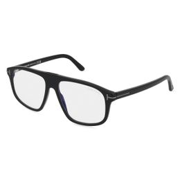 Tom Ford FT5901-B-N Brille Unisex | Fassung: Vollrand, Quadratisch, Schwarz Gl&auml;nzend