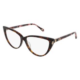 Just Cavalli VJC126 Brille Damen | Fassung: Vollrand, Cat Eye, Braun Havanna