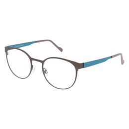 Titanflex 820975 Brille Herren | Fassung: Vollrand, Panto, Braun Blau