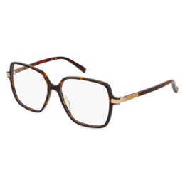 Sting STGVST450 Brille Unisex | Fassung: Vollrand, Quadratisch, Havanna Dunkel