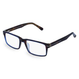 Fielmann 2160 FLEX CL Brille Herren | Fassung: Vollrand, Quadratisch, Blau Havanna