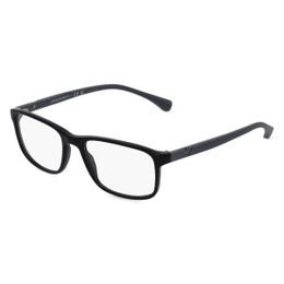 Emporio Armani EA3098 Brille Herren | Fassung: Vollrand, Quadratisch, Schwarz Grau