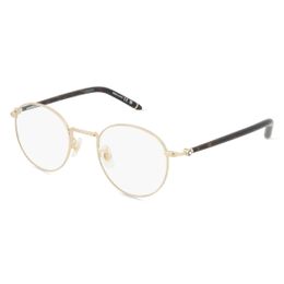 Montblanc MB0273O Brille Unisex | Fassung: Vollrand, Rund, Gold Havanna