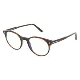 Tom Ford FT5695-B Brille Unisex | Fassung: Vollrand, Rund, Havanna
