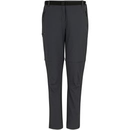 Regatta Xert Damen Zip-Off Stretchhose dunkelgrau 18 - Damenhosen, -r&ouml;cke & -kleider