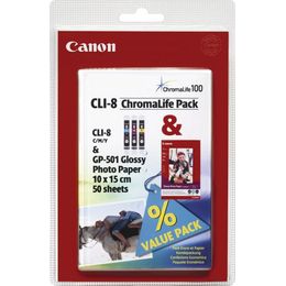 Canon CLI-8 + GP-501 ChromaLife Pack