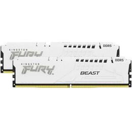 Kingston FURY&trade; Beast DDR5 Speicher 32GB 6000MT/s CL36 DIMM (2er-Kit) Wei&szlig; EXPO
